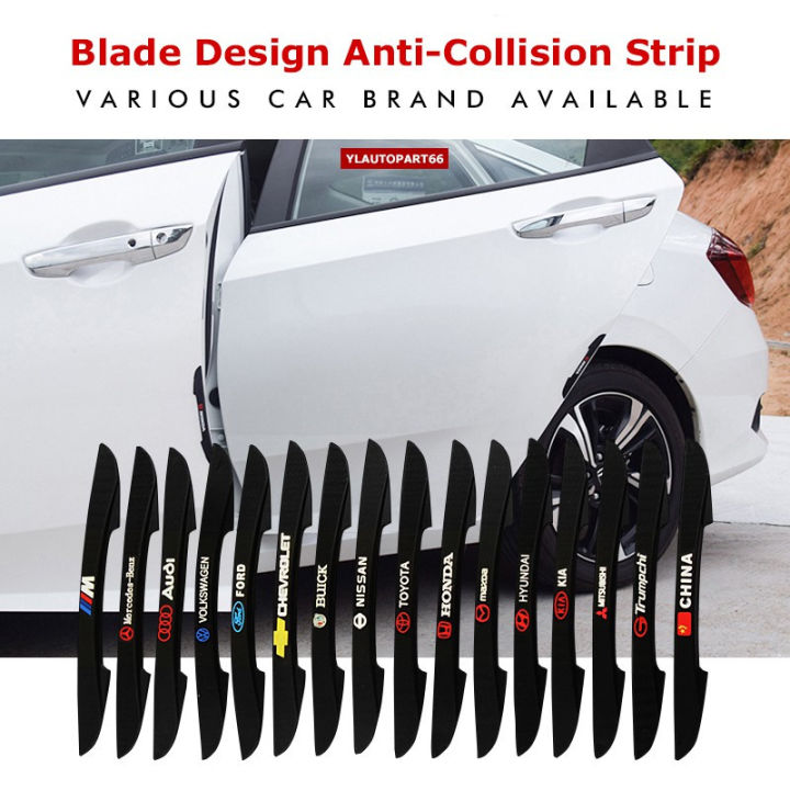 1 Set 4pcs Car Door Anti-Collision Strip Proton Perodua Honda Toyota ...