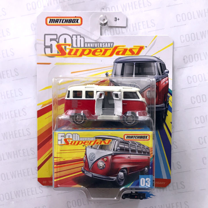 Matchbox 2019 50th Anniversary Superfast - ’59 Volkswagen 23 Microbus ...