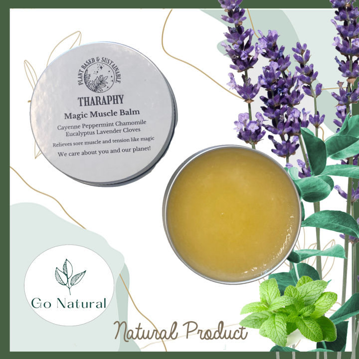 Magic Muscle Balm with Cayenne, Peppermint,Chamomile, Eucalyptus ...