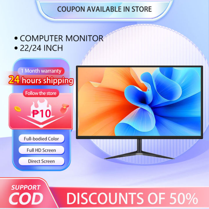 High Definition Ultra-thin Monitor 22/24 Inch Desktop Computer ...