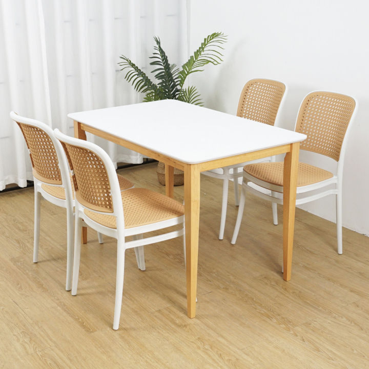 LOFT Design FELIX 4 Seater Dining Set-set meja makan 4 | Lazada