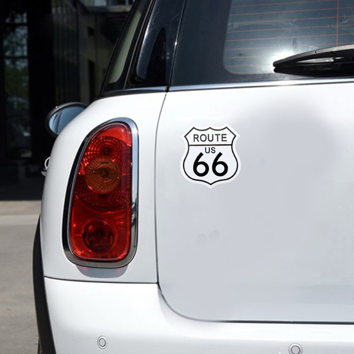 Vinyl Sticker Long-term Durability 3D Process Design Aluminum Route 66 ...