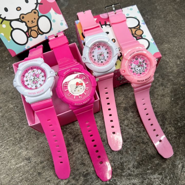 Watchtime นาฬิกาข้อมือเด็กผู้หญิง คิดตี้ หน้าปัดขนาด 40 มม. สายยาง ...