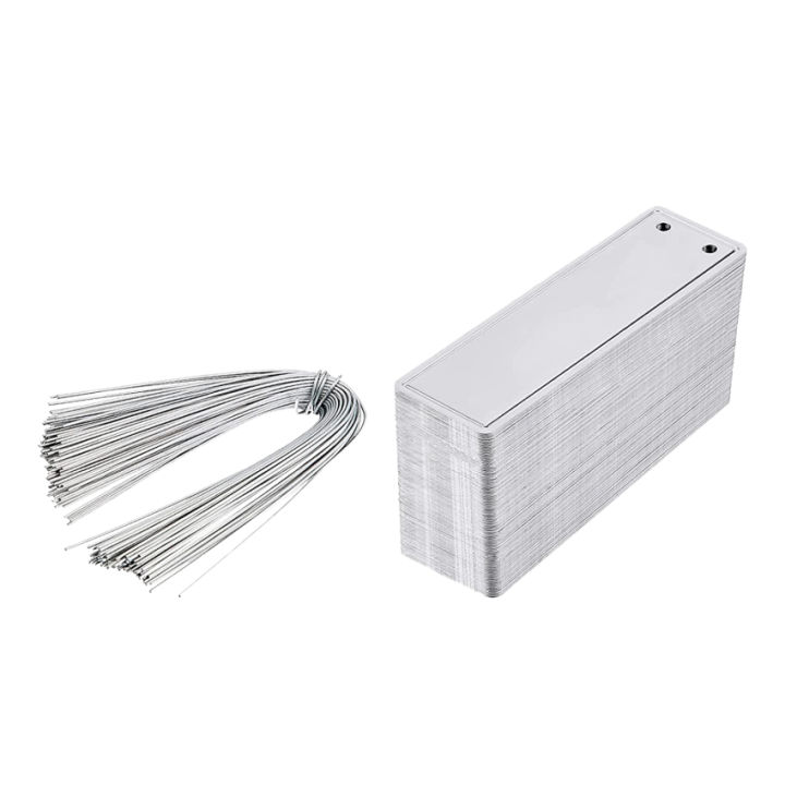 Metal Wire Double-Sided Aluminum Tree Label with Metal Plant Label ...