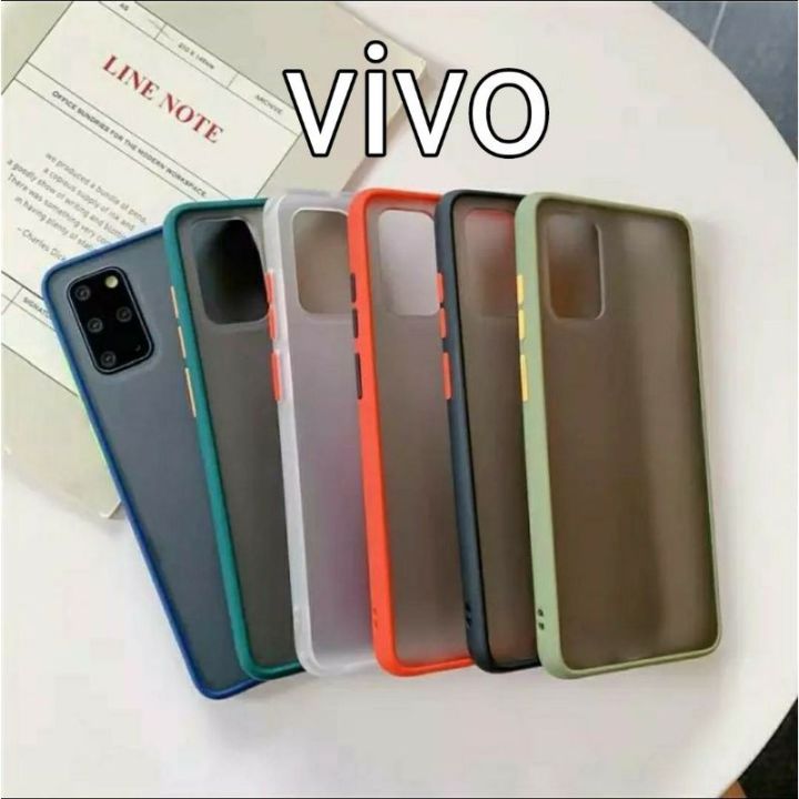 เคสขอบสีหลังขุ่น VIVO Y31 | Lazada.co.th