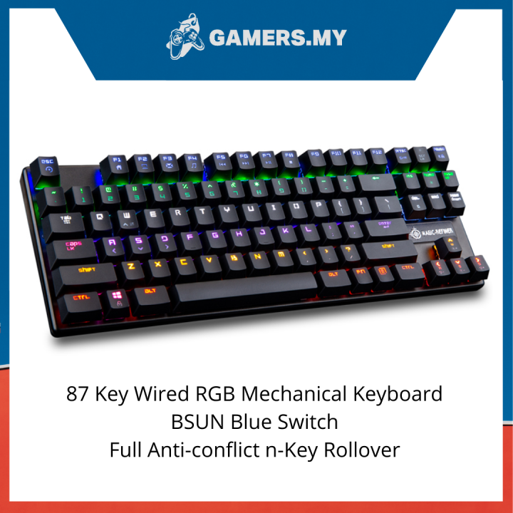Magic-Refiner 1506 87 Key Wired TKL Mechanical Keyboard - Tenkeyless ...