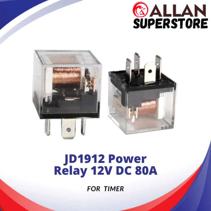 JD1912 12V 80a universal transparent auto waterproof relay /Power Relay ...