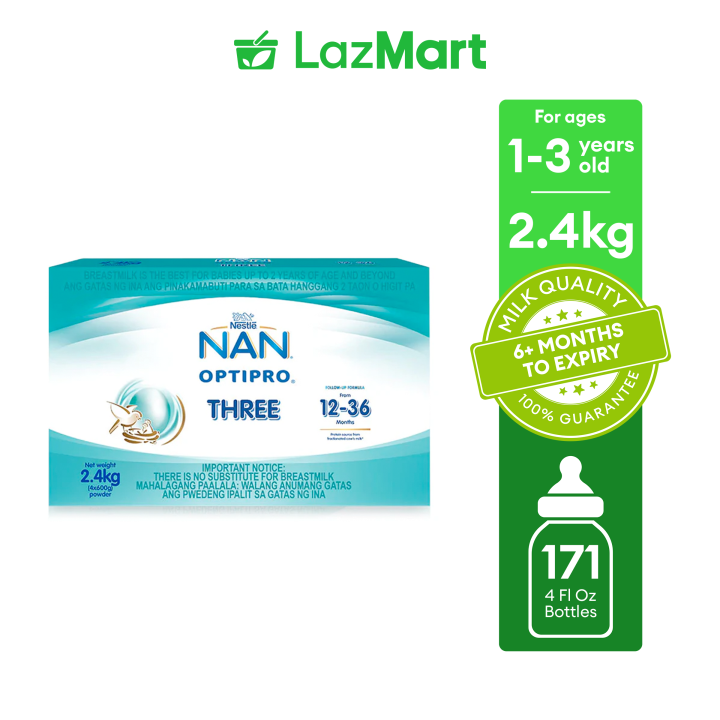 NAN Optipro Three Milk Supplement For 1-3 Years Old 2.4kg | Lazada PH