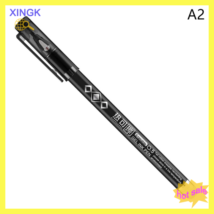 XINGK ชุดปากกาเมจิกลบได้1ชิ้นสีสันสดใสขนาด0.5มม. ปากกาเจลลบได้ด้ามซัก ...