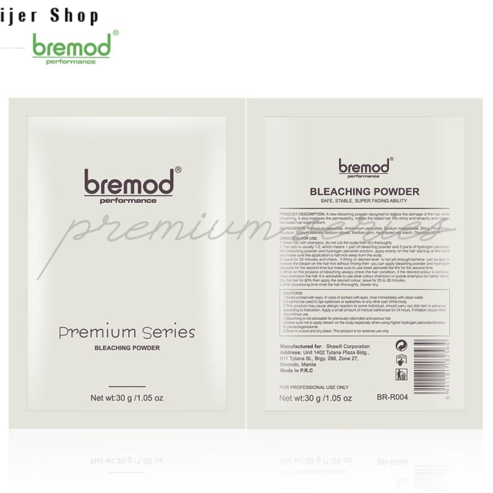 Bremod Bleaching Powder and Oxidizing Cream Bleach 30g and Oxidizer ...
