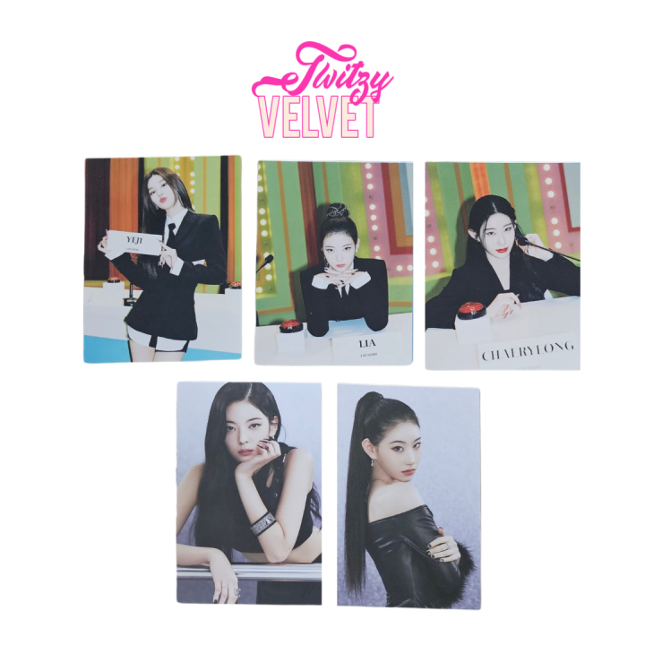ONHAND OFFICIAL Itzy Cheshire Neon Album Photocards Hidden Message ...