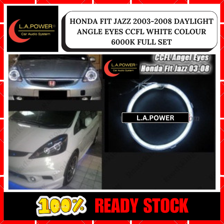HONDA FIT JAZZ 2003-2008 DAYLIGHT DAY LIGHT ANGLE EYES CCFL WHITE ...
