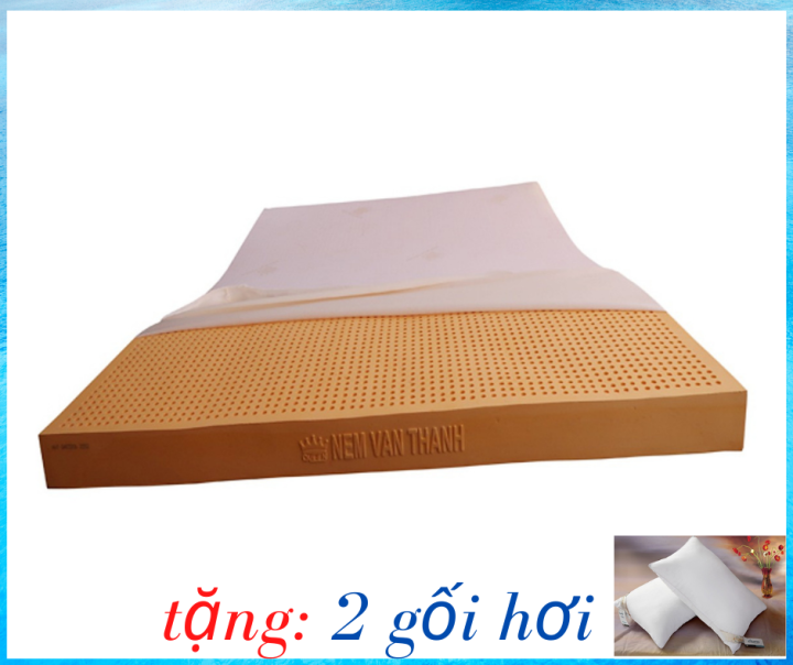 [HCM]Nệm 1m8 x 2m x 1cm Cao Su Thiên Nhiên Vạn Thành TẶNG 1 Ga Bọc Nệm + 2gối hơi | Lazada.vn