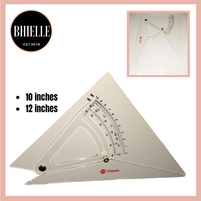 Adjustable Set Square / Triangle Ruler | Lazada PH