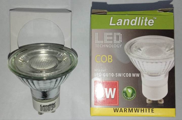 LANDLITE COB GU10- 5WATTS WARMWHITE | Lazada PH