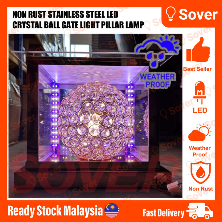SOVER 500MM 20" + Side LED Outdoor Lamp, Pillar Light, Lampu Pagar ...