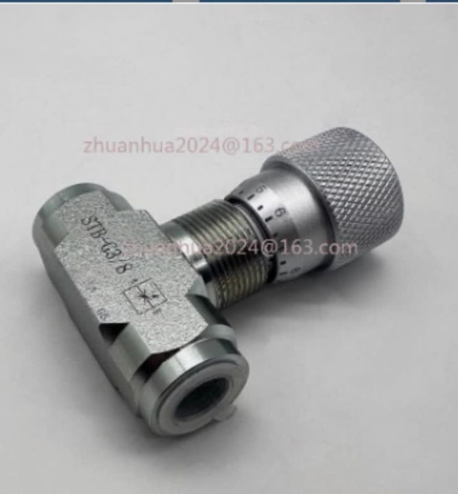 STB-G3/8 flow restrictor with check valve 3/8" hydraulic flow control ...