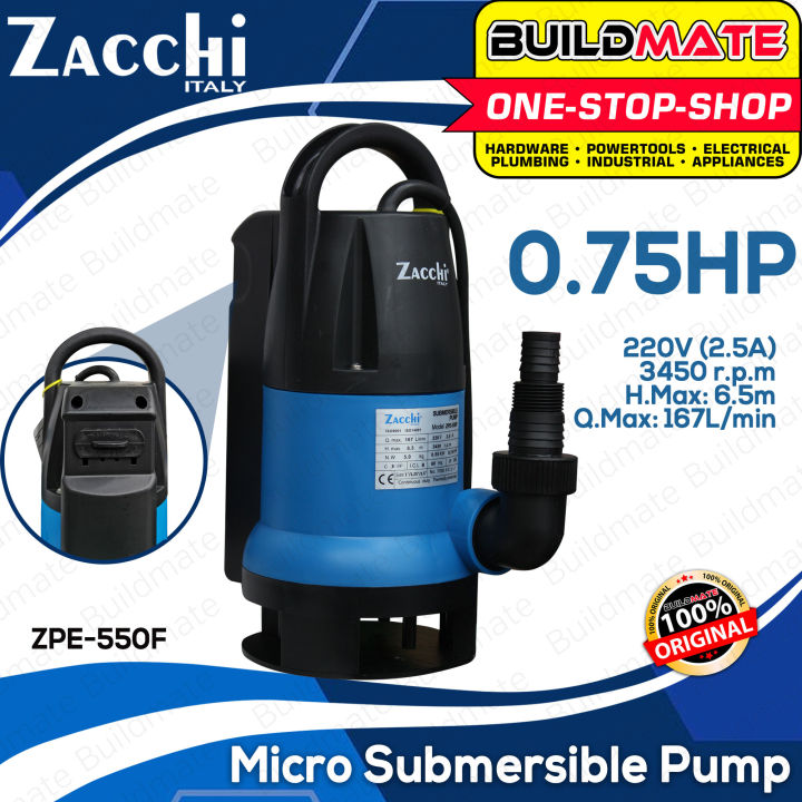 ZACCHI Micro Submersible Pump Dirty Water Drain Quickly Water Removal ...