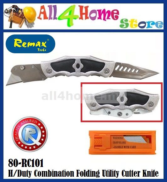REMAX Heavy Duty Combination Folding Utility Cutter 80-RC101 | Lazada