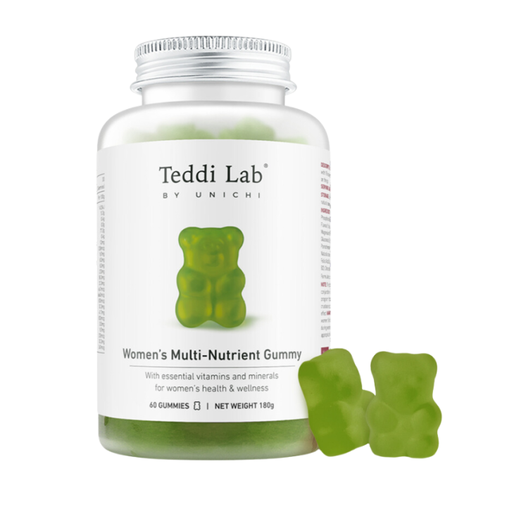Unichi Teddi Lab Women's Multi-Nutrient Gummy Lime Flavour 60 Gummies ...