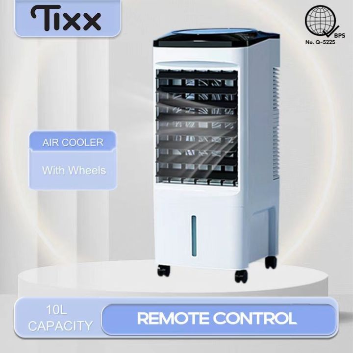 Tixx Air Cooler Fan inverter 10L Telecontrol/Button With wheels | Lazada PH