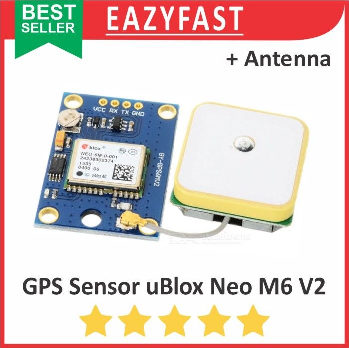 Modul Sensor GPS uBlox Neo 6M V2 Neo6MV2 6MV2 Antenna Arduino Module ...