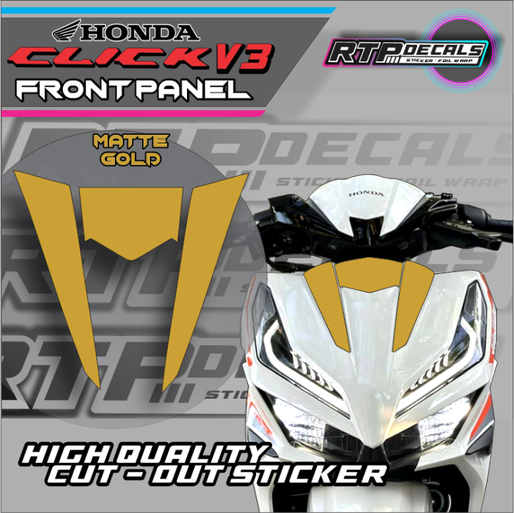 HONDA CLICK V3 FRONT PANEL DECALS STICKER - ST | Lazada PH