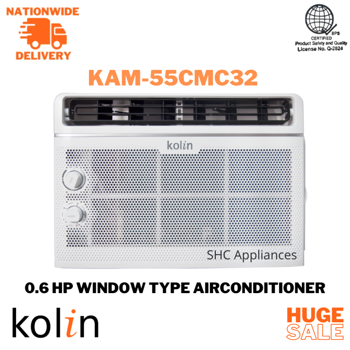 Kolin 0.6HP Compact Window Type Aircon KAM55CMC32 | Lazada PH