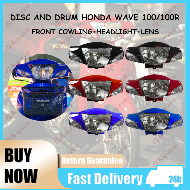 FRONT COWLING AND HEADLIGHT AND LENS DISC AND DRUM HONDA WAVE 100/100R ...