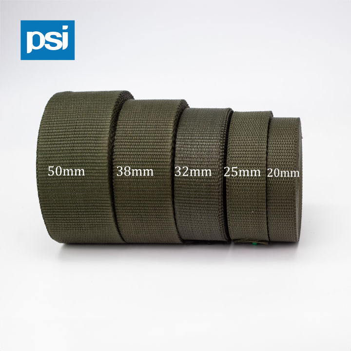 Psi DP Army Green Nylon Webbing Strap for Bags Backpacks 20mm, 25mm ...