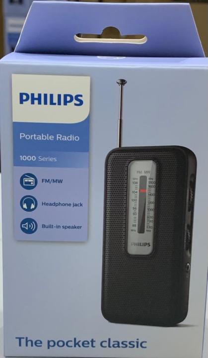 Philips portable radio -The pocket classic, FM/AM , Battery operated ...