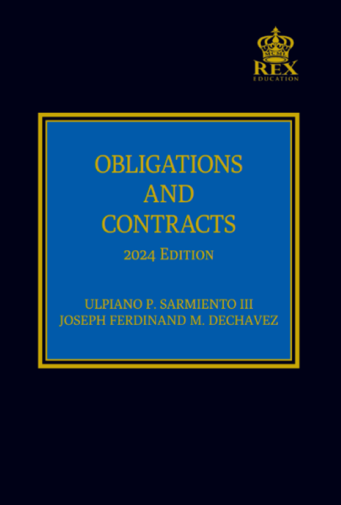 Obligations and Contracts (2024 Edition) by Ulpiano Sarmiento III ...