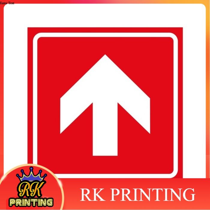 STIKER PETUNJUK ARAH PANAH MERAH SIGN RAMBU K3 8X8CM | Lazada Indonesia