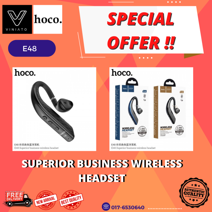Original HOCO E48 Superior Business Wireless Headset | Lazada