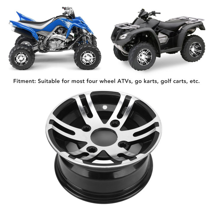 Golf Cart Wheel Rim Aluminum Alloy 10 Inch ATV Wheel Rim Easy Install ...