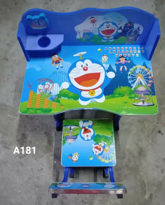 Kids character study table set children’s learning desk study desk ...