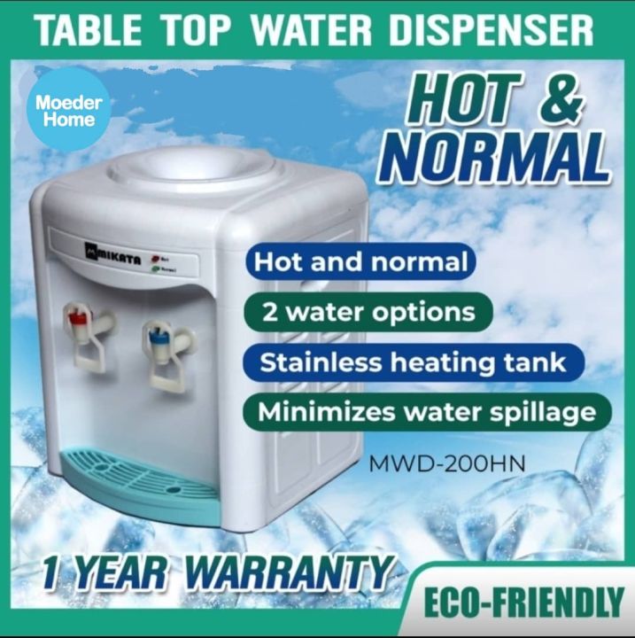 Mikata Hot & Normal Water Dispenser Table Top | Lazada PH
