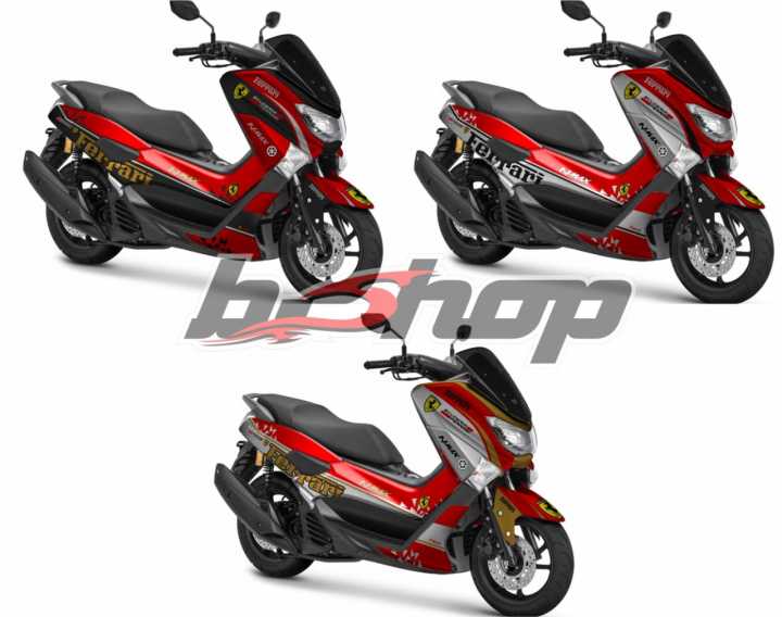 sticker decal full body Yamaha nmax motip Ferrari variasi warna pilihan ...