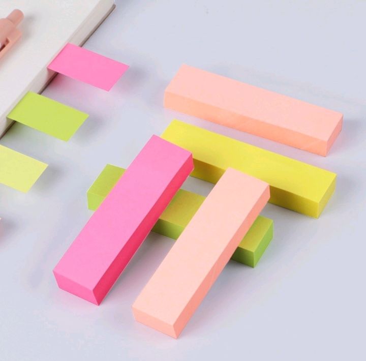 4 Colors Sticky Notes Flags Tabs (each Flag/Tab is 7.6x1.9cm) (size of ...