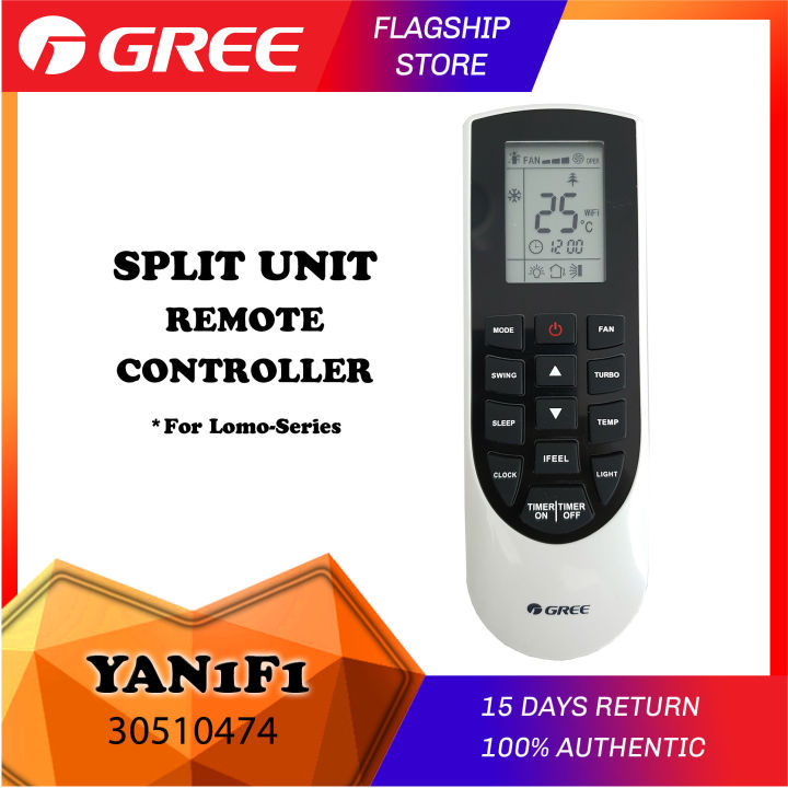 Gree Split Unit Remote Control | YAN1F1 | Lazada