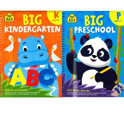 School Zone Big Kindergarten/Preschool Workbook (Hinkler) | Lazada ...