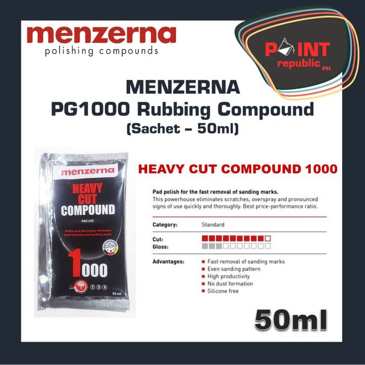 Menzerna Rubbing Compound PG/HC1000 - 50ml sachet | Lazada PH