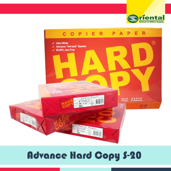 24 1BOX Hard Copy Bond Paper - Short Long A4 - Copy Paper subtance 20 ...