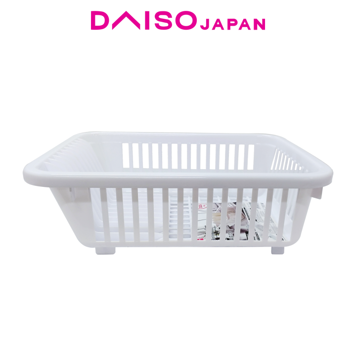 Daiso White Dish Drainer Basket | Lazada PH