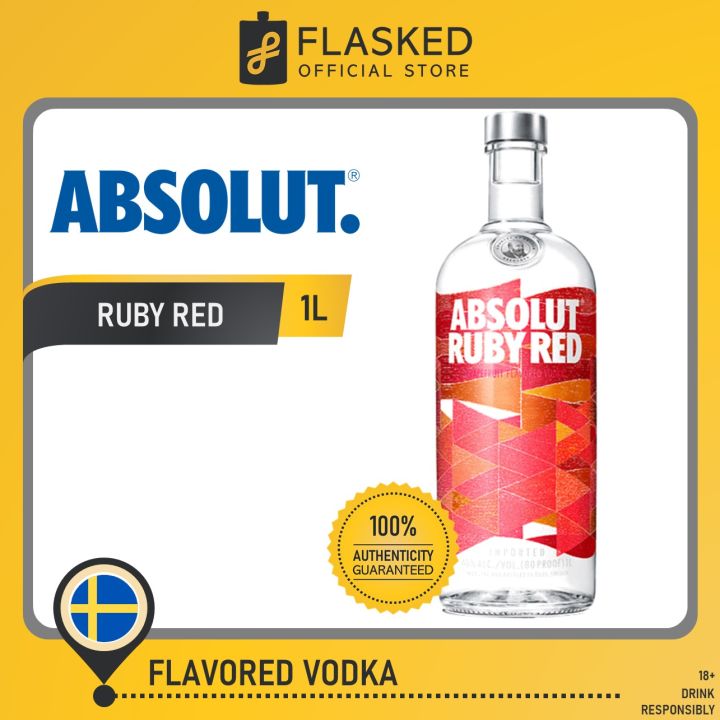 Absolut Ruby Red Flavored Vodka 1L | Lazada PH