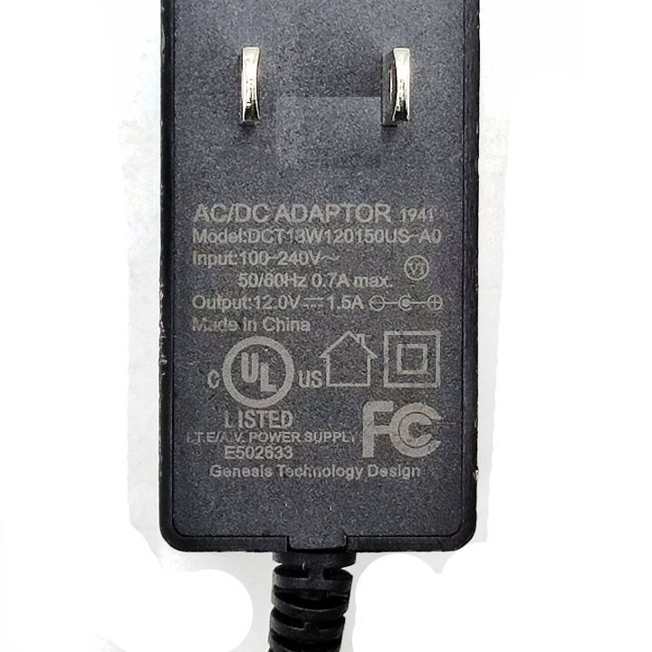 12v1.5a power adapter 12v 1.5a DC power router light cat 12V1A power ...