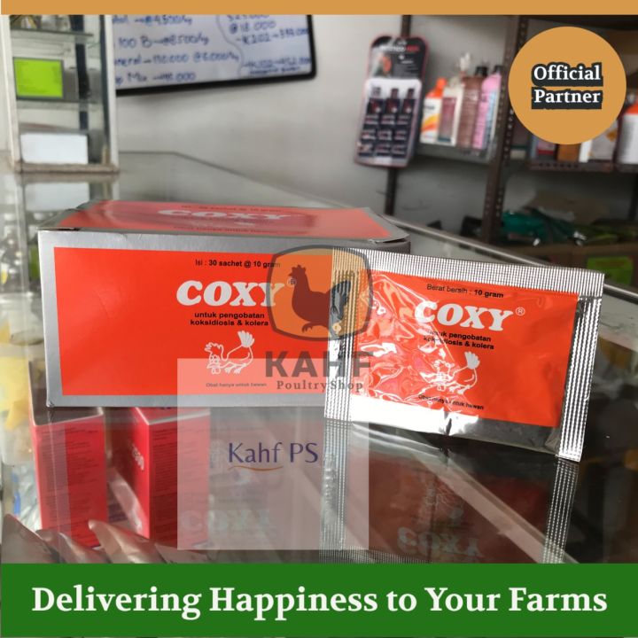 Coxy 10 gram 1 Box isi 30 sachet - Obat Koksidiosis Ayam Medion [KAHF ...