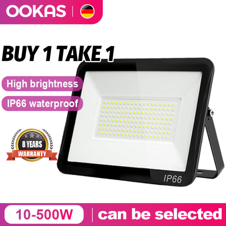 OOKAS LED Flood light IP66 Outside Waterproof Spotlight Daylight Outdoor Lighting10W 20W 30W 50W ...
