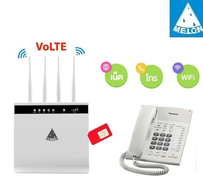 4G VoLTE SIM Card Router WiFi Hotpot Router 2.4GHz 300mbps โทรออก ...