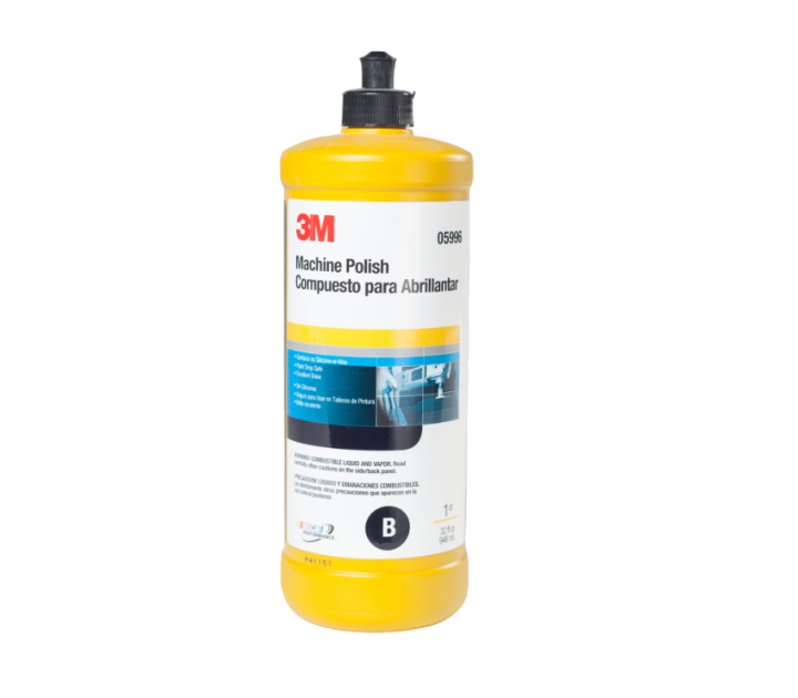 3M 05996 5996 Machine Polish B น้ำยาขัดเงาสำหรับรถสีเข้ม B, 1 Quart ...